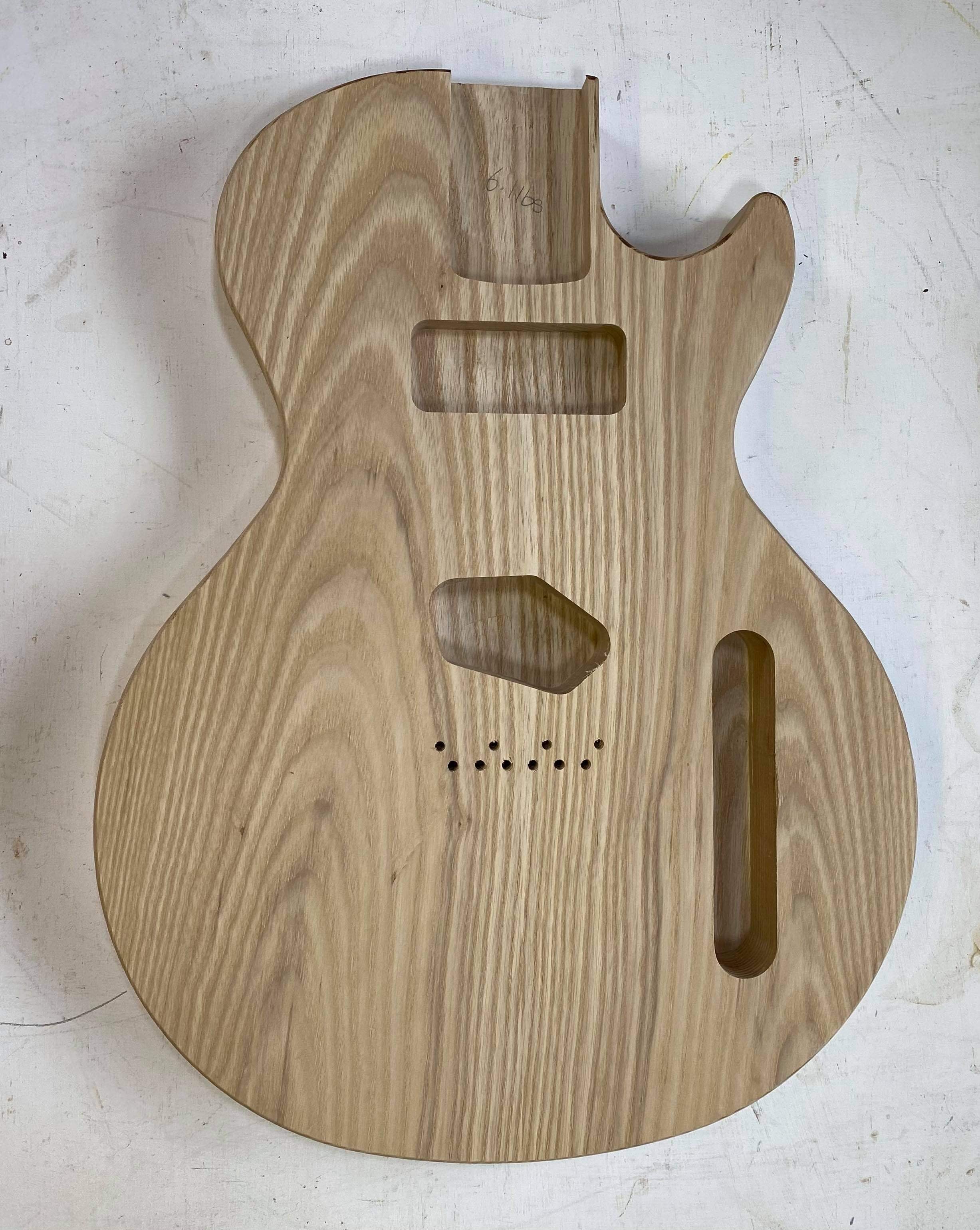 Ash Les Paul Tele Hybrid Body - Bolt On – Crater Guitar Supplies