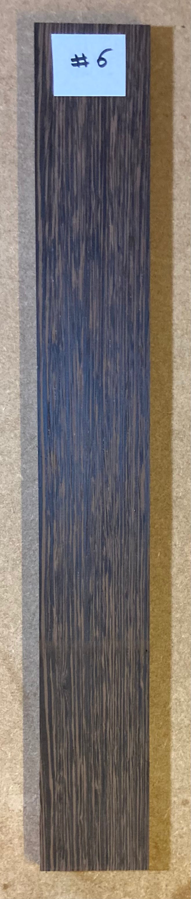 Wenge Electric Fretboard Blank #6 – Crater Guitar Supplies