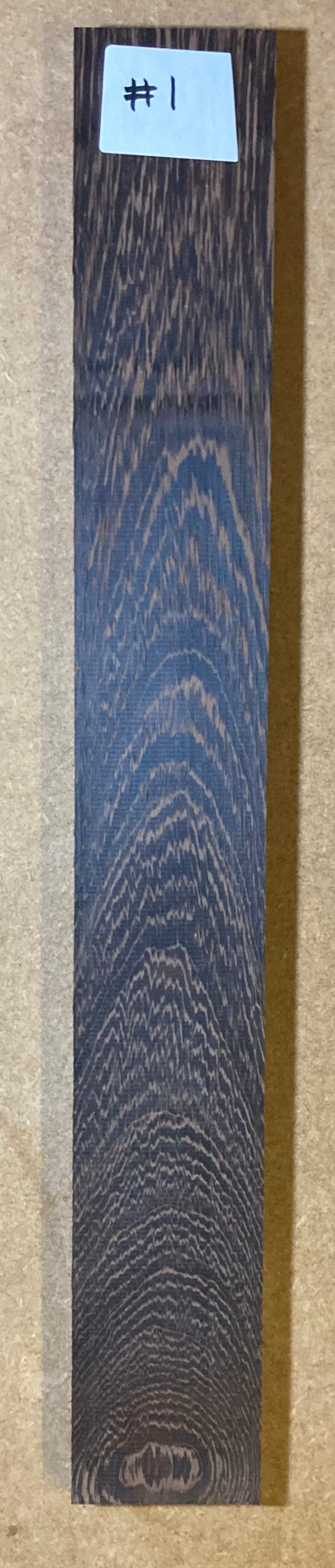 Wenge Electric Fretboard Blank #1 – Crater Guitar Supplies