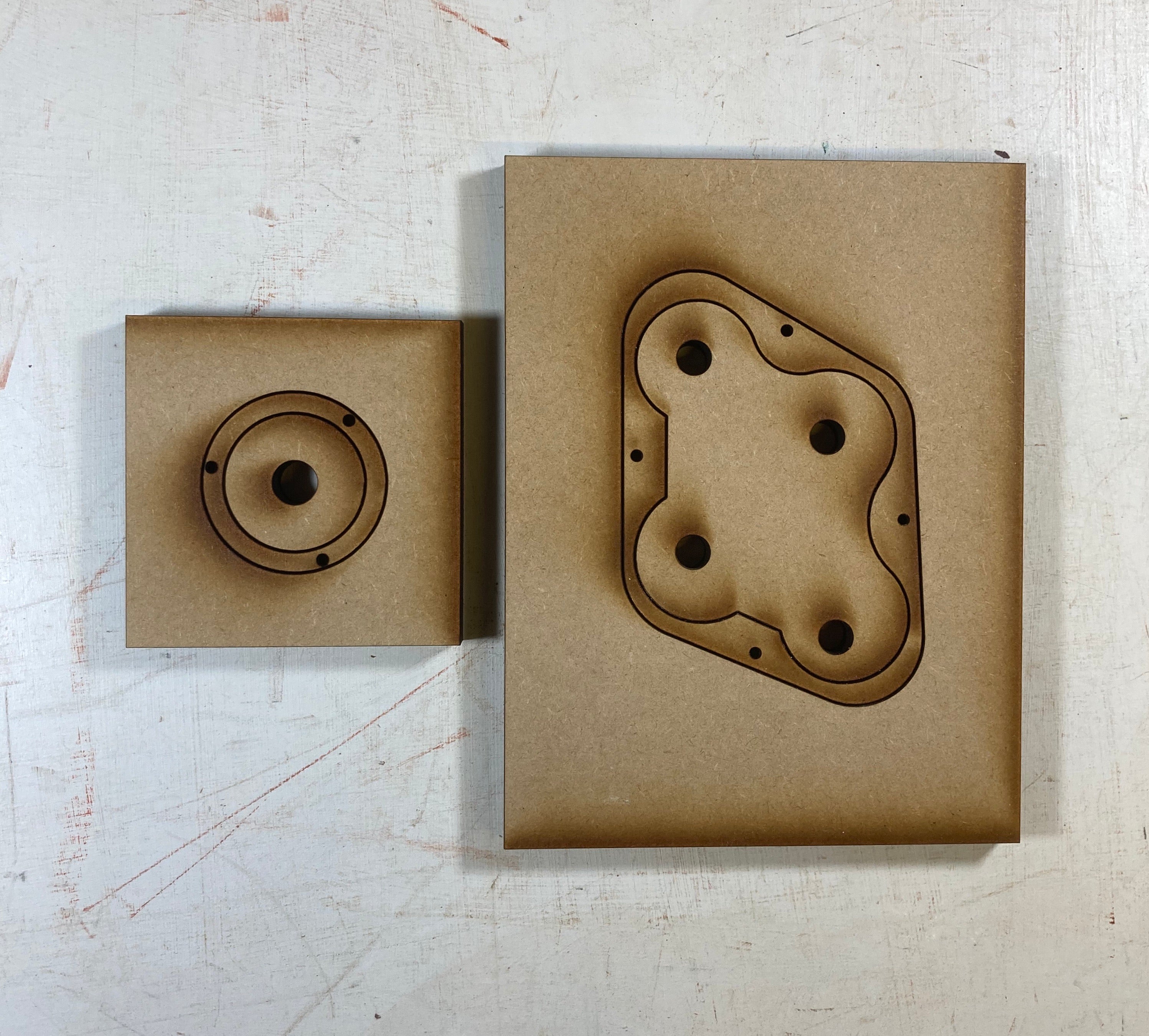 Guitar Template - LP Style - Control Cavity Set – Crater Guitar Supplies