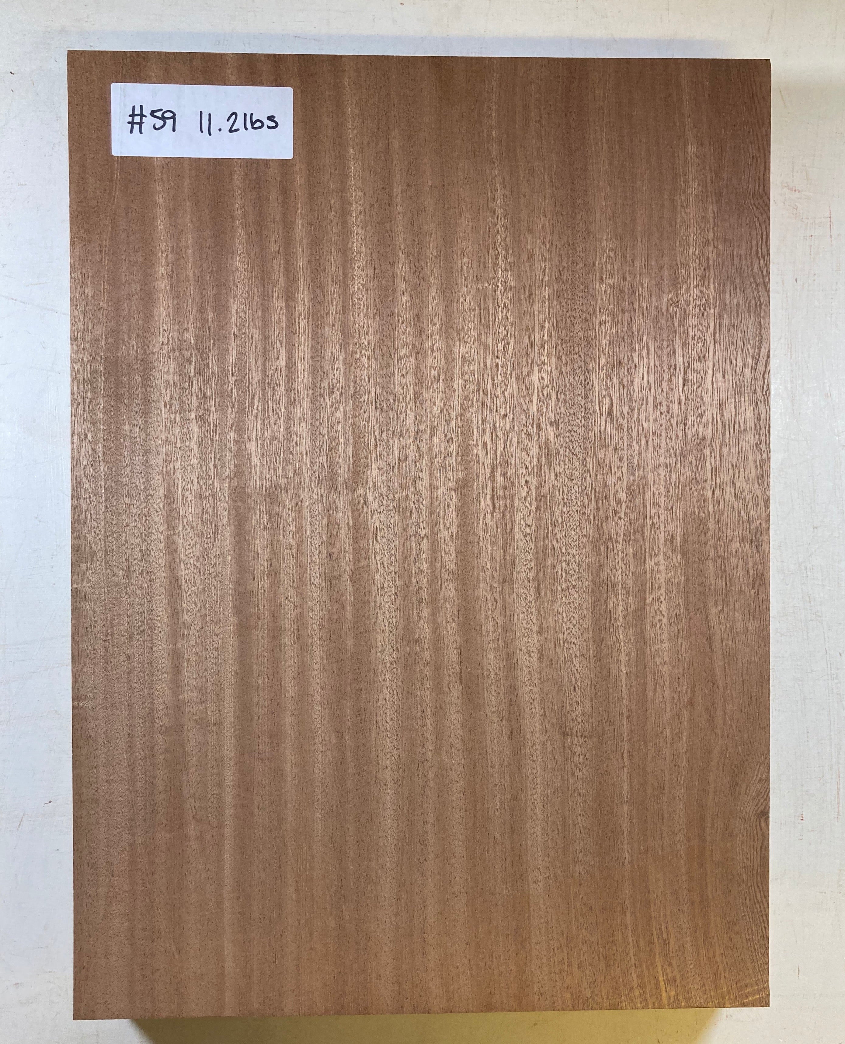 Sapele Body Blank - 1 Piece #59 – Crater Guitar Supplies
